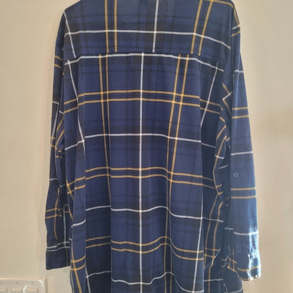 French Laundry | Tops | Blue And Yellow Flannel French Laundry Plus ...